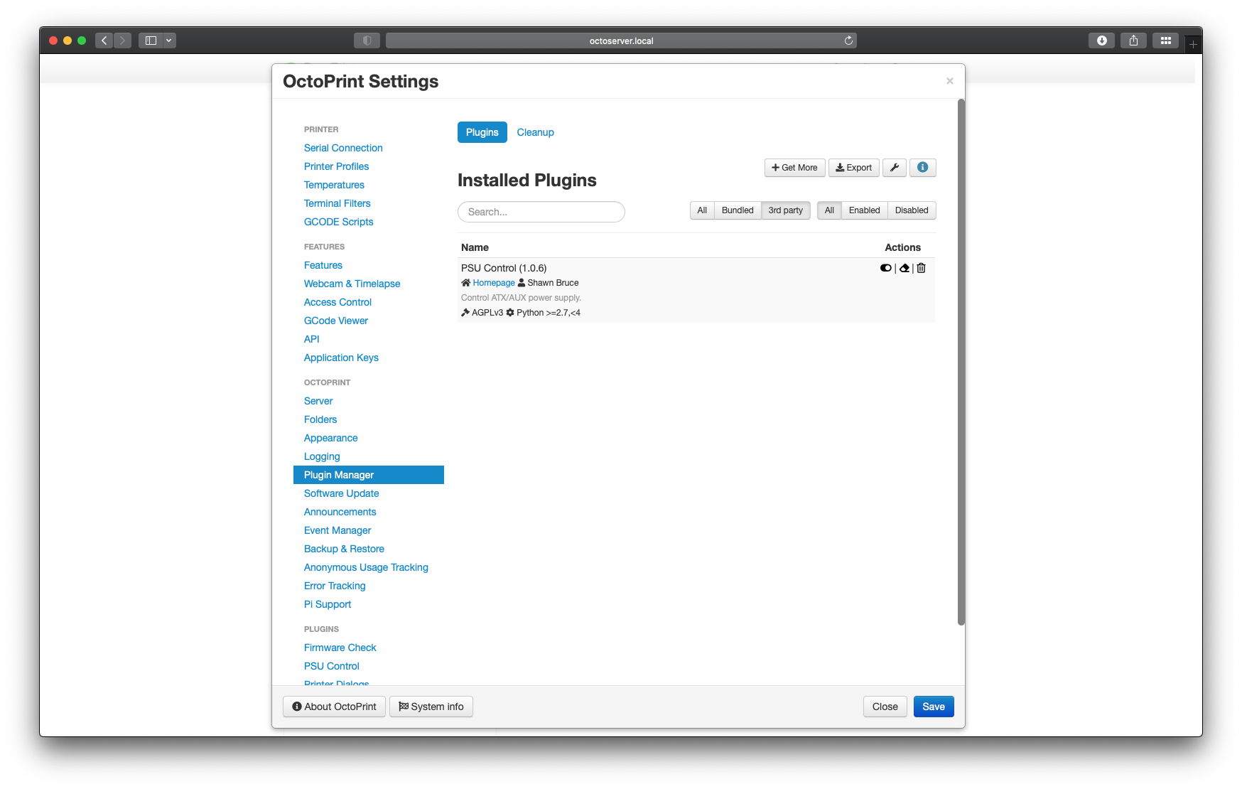 Octoprint® Multiple Printers Iii